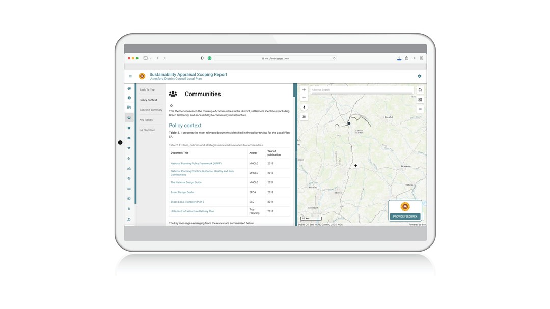AECOM - PlanEngage - The local plan for Uttelsford