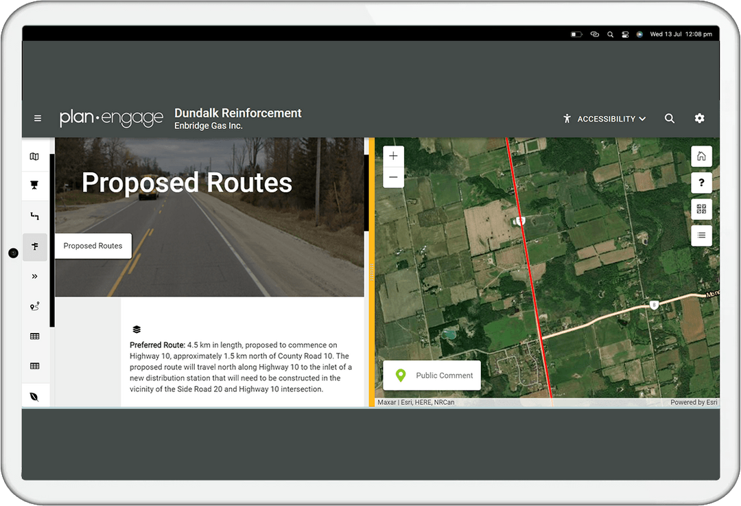 AECOM - PlanEngage - Dundalk Reinforcement | Ontario, Canada